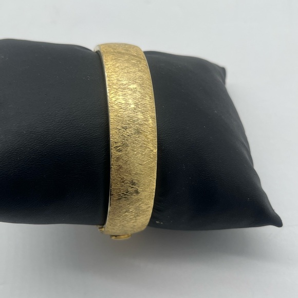 Monet | Jewelry | Vintage Monet Brushed Gold Tone Bracelet | Poshmark